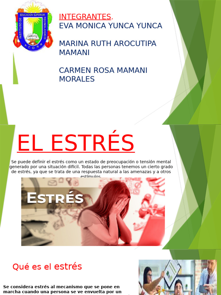 Estrés: Definición, Causas y Síntomas | PDF | Estrés (biología) | Ansiedad