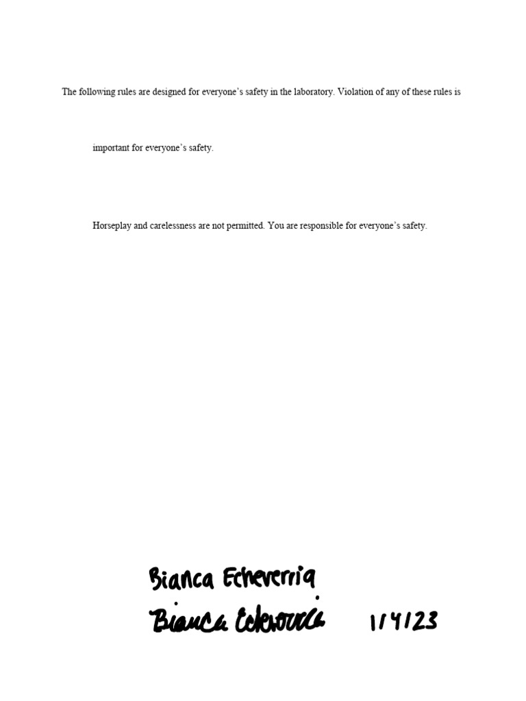 Lab Safety Form | PDF | Laboratories | Experiment