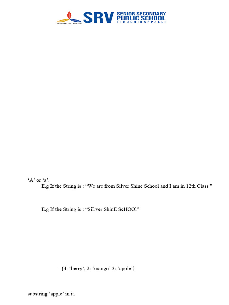 Python Holiday Assignment Tasks | PDF | String (Computer Science) | Parameter (Computer Programming)