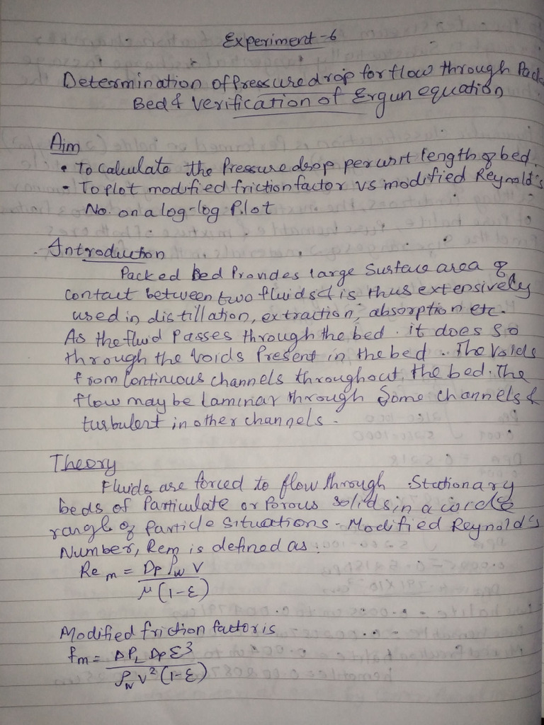 Experimental Fluid Flow Analysis | PDF