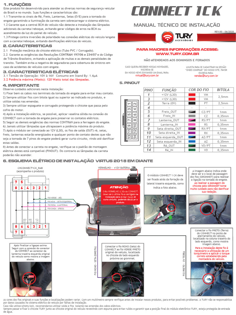 Esquema Elétrico para Tomada Carreta 24V | PDF | Engenharia Elétrica ...