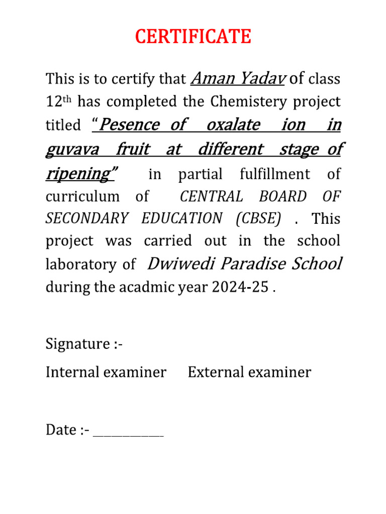 Certificate of Aman | PDF