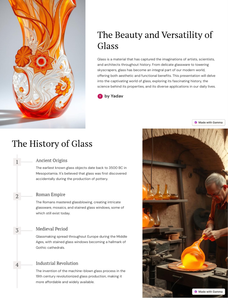 The Beauty and Versatility of Glass | PDF | Glasses | Building Engineering