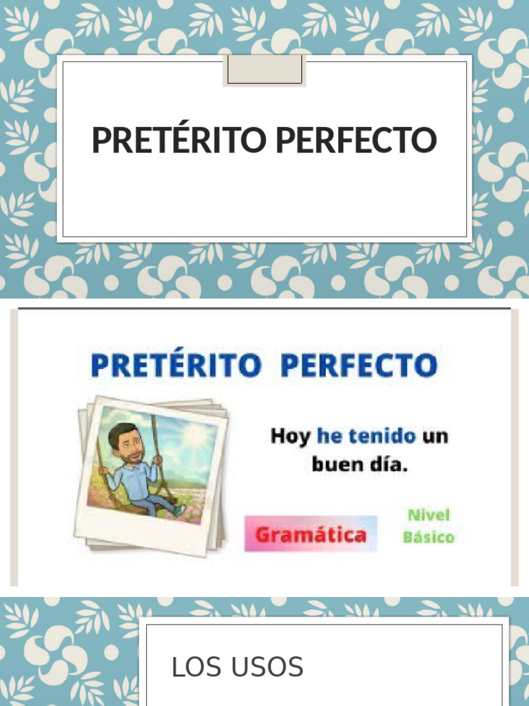 Preterito Perfecto | PDF