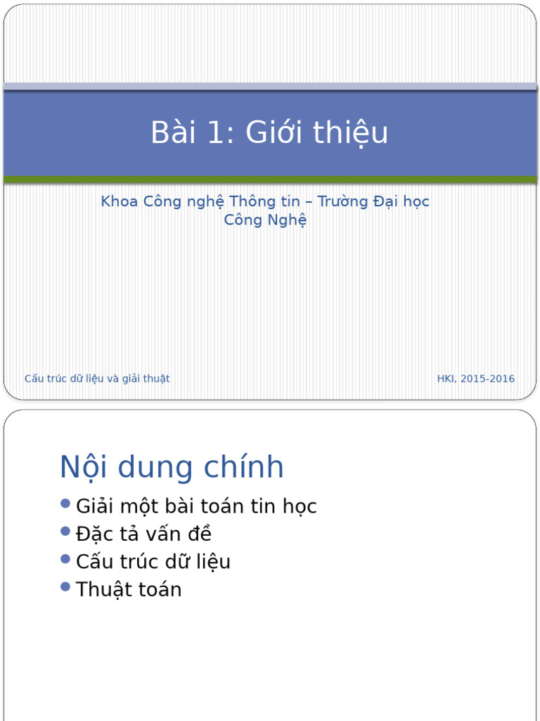 BaiGiang01 GioiThieu | PDF