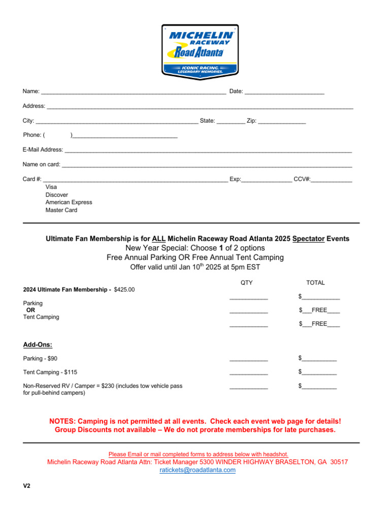 2025 New Year Ultimate Fan Package Order Form | PDF