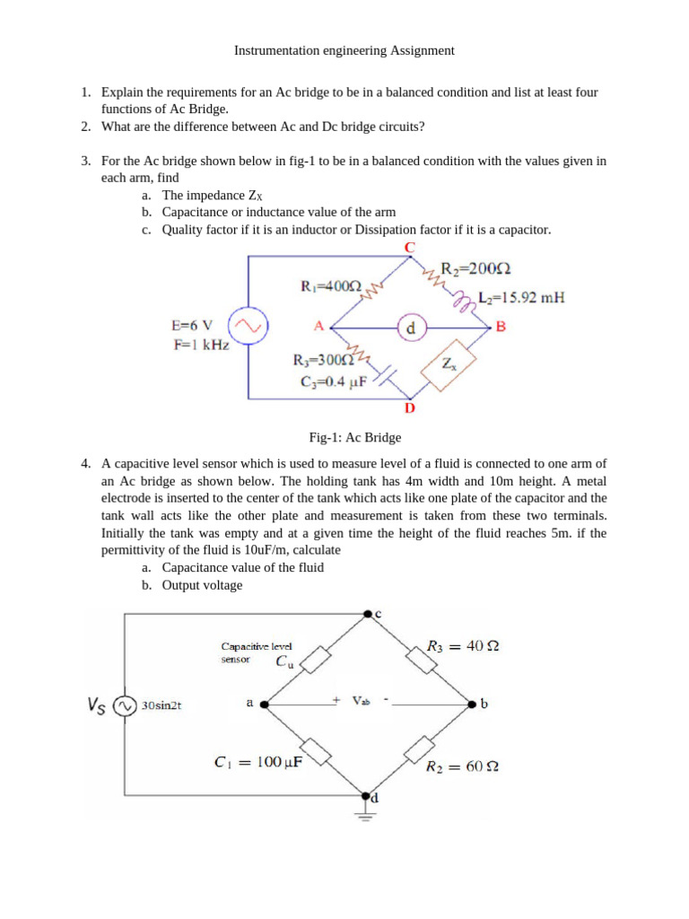 Instrumentation Engineering Assignment Pdf 