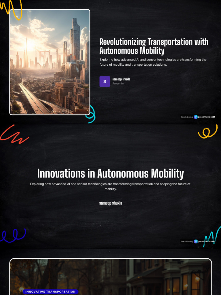 Autonomous Mobility - The Future of Cars and Drones | PDF