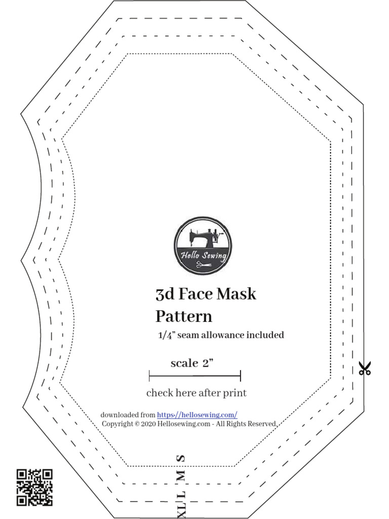3d Face Mask Template V1.1a | PDF