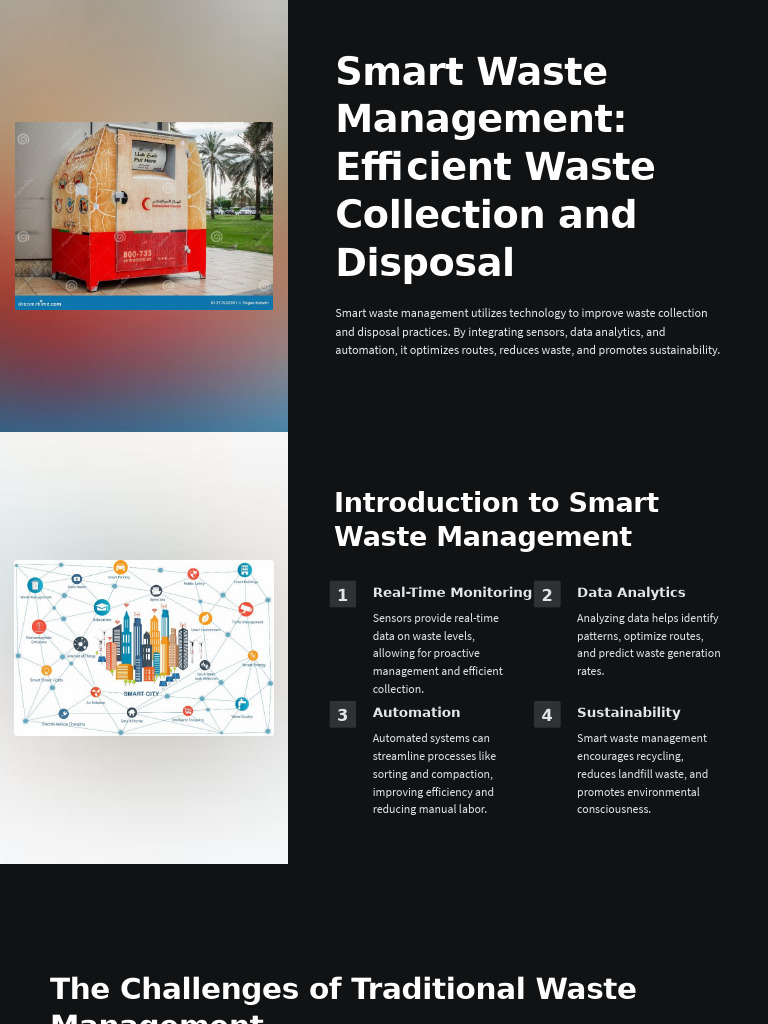 Smart Waste Management Efficient Waste Collection and Disposal | PDF ...