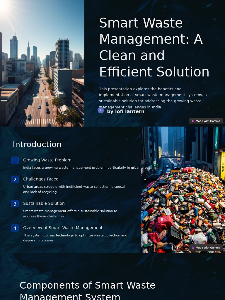 Smart Waste Management A Clean and Efficient Solution | PDF | Waste ...