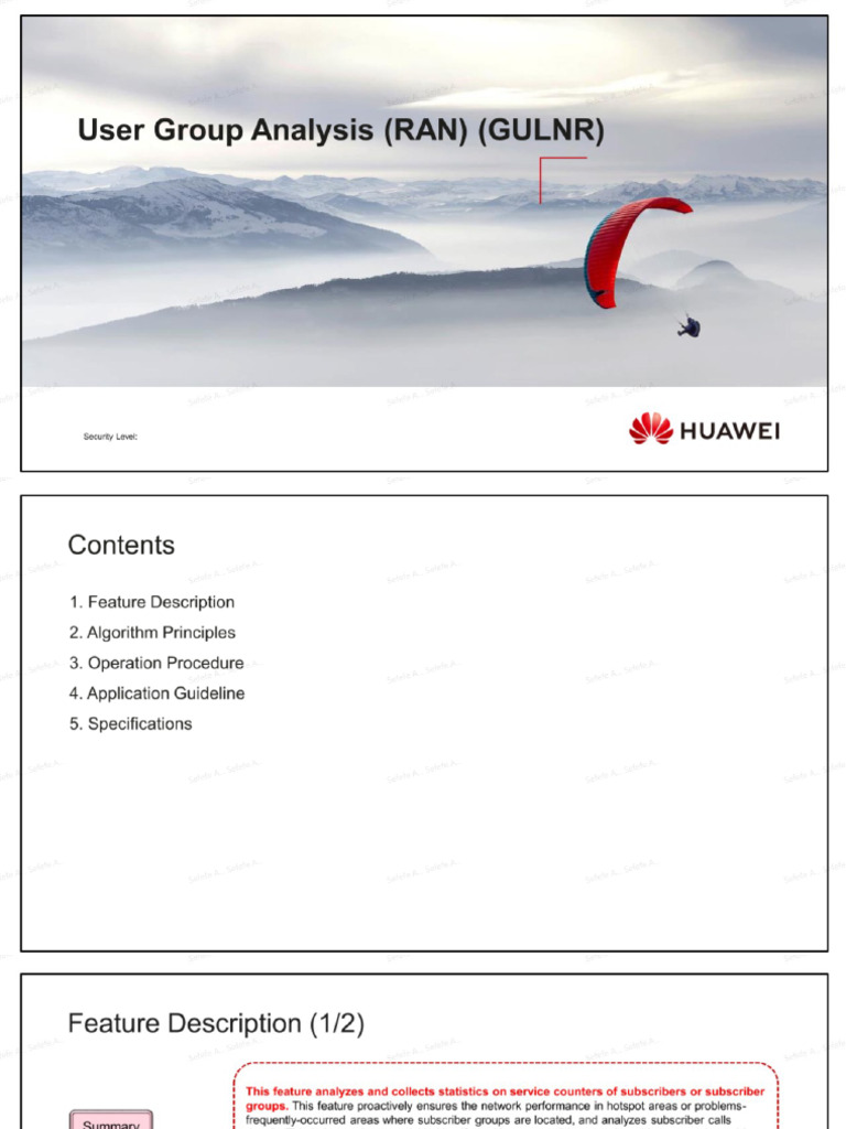 Discovery 20 - User Group Analysis (RAN) (GULNR) | PDF