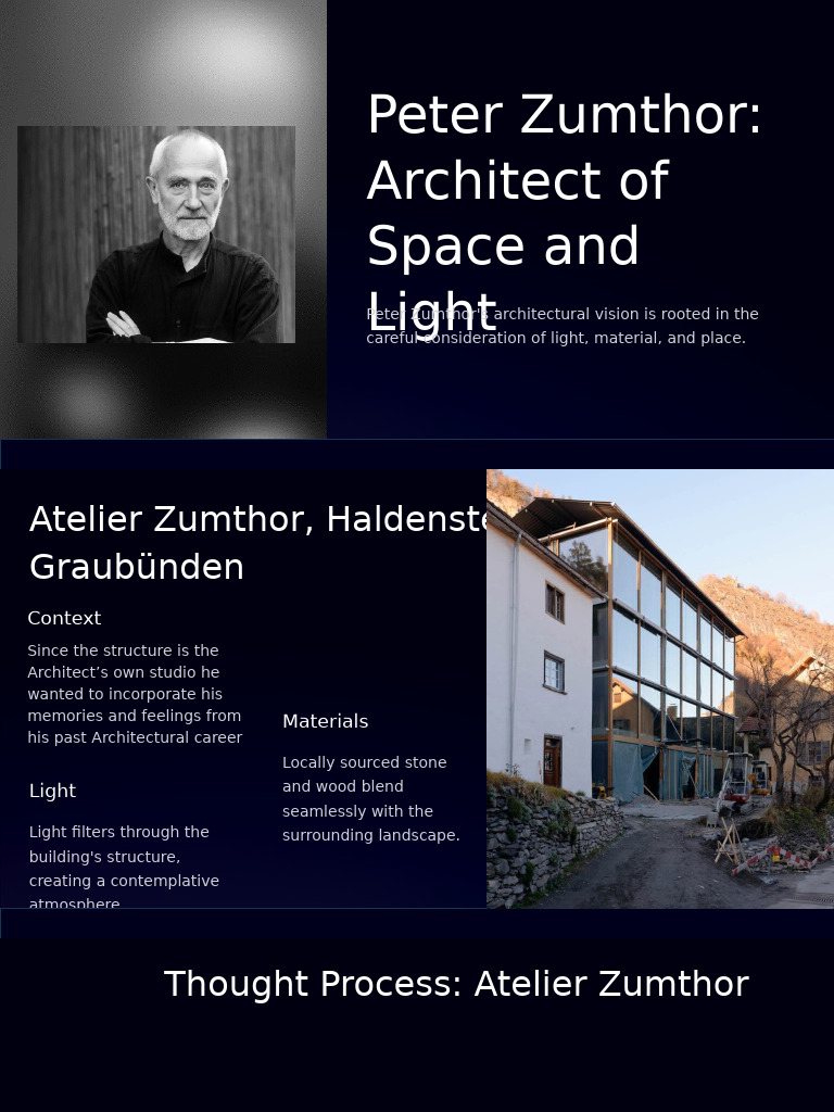 11 54 Peter-Zumthor | PDF | Landscape | Minimalism