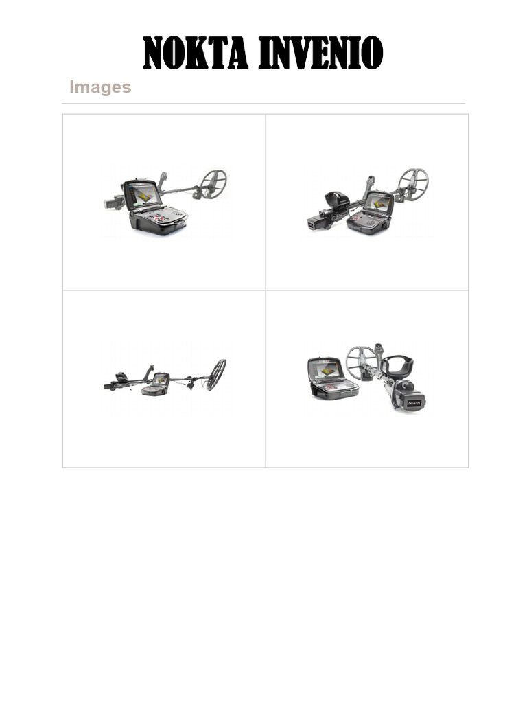 Invenio Manual | PDF | Metal Detector