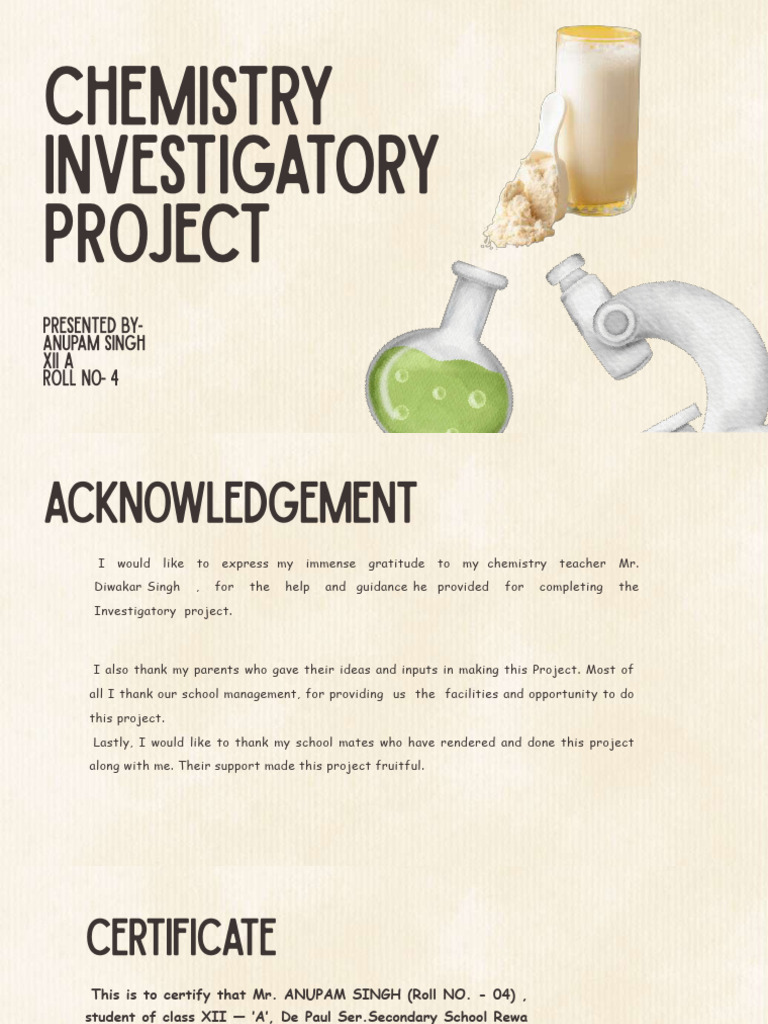 Casein Content in Milk Samples Study | PDF | Chemistry | Chemical ...