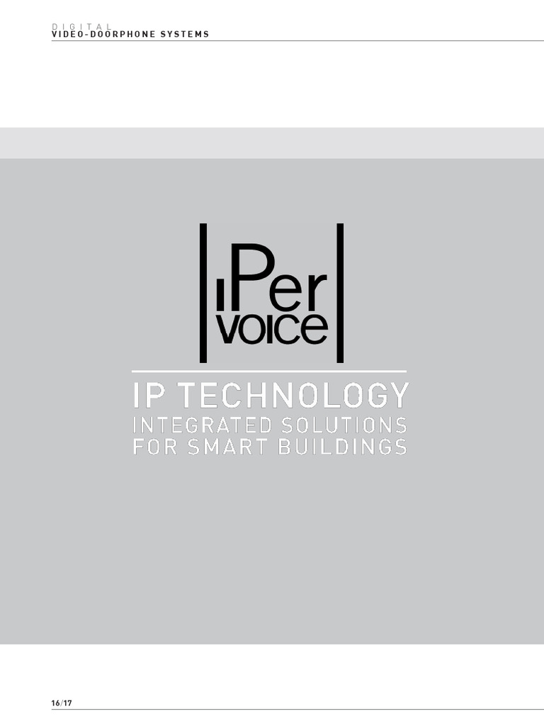 Ip Tabanli Video Interkom Sistemi Brosur | PDF | Telephone | Closed Circuit Television