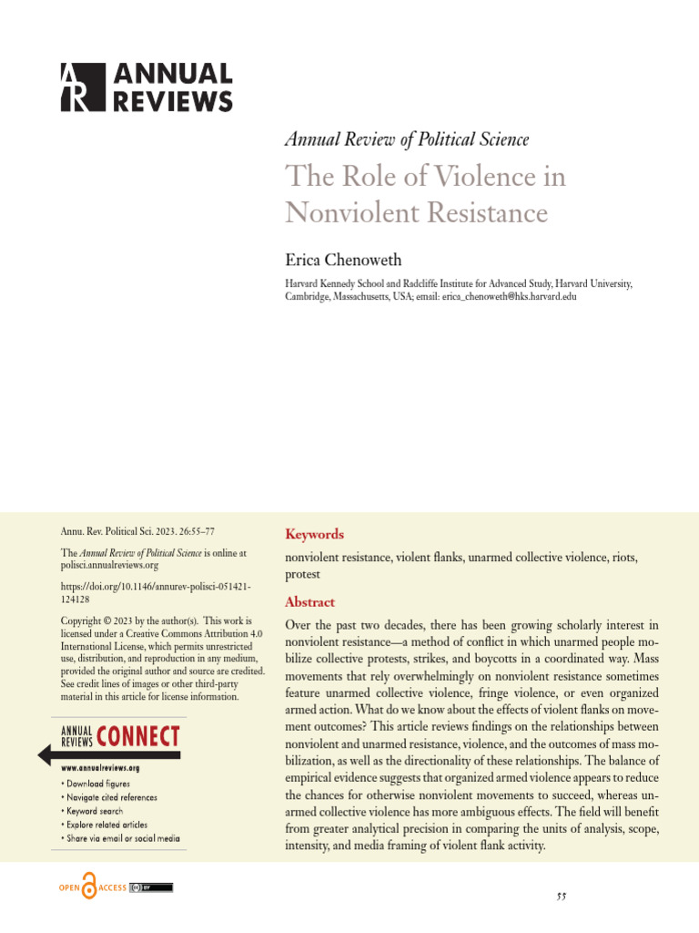 10 The Role of Violence in Nonviolent Resistance | PDF | Nonviolence ...
