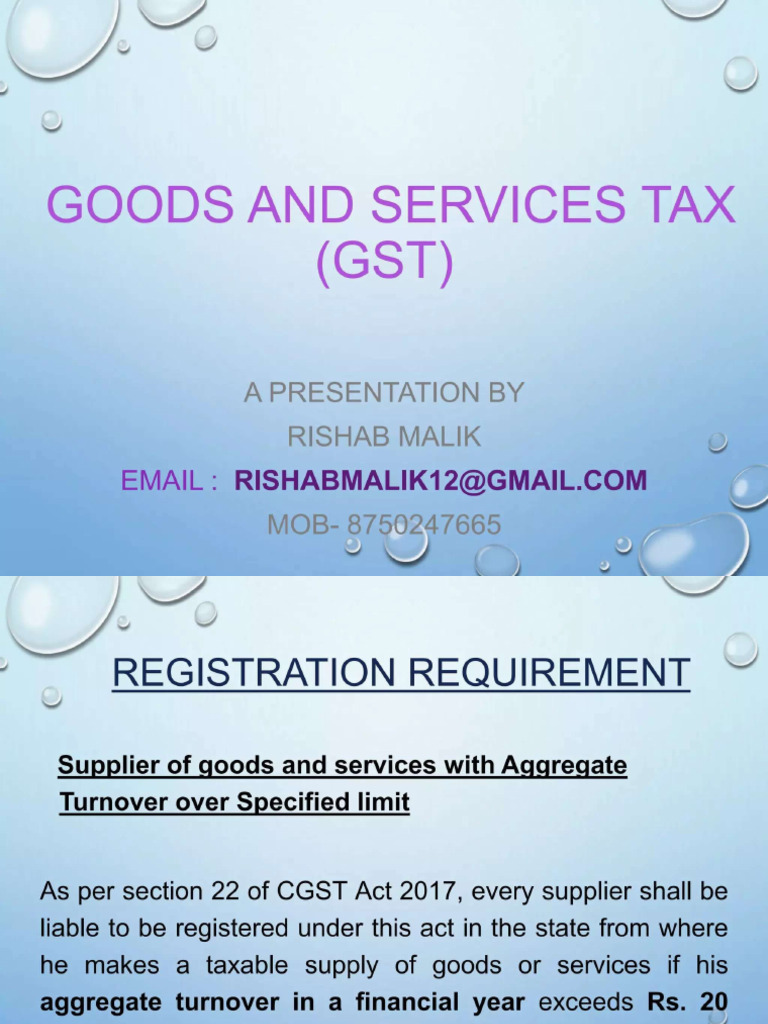 Procedure of Registration Under GST | PDF