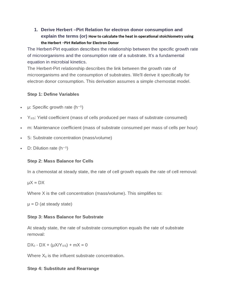 Herbert Pirt Equation | PDF