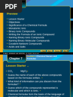 Electrovalency Table of Elements | PDF