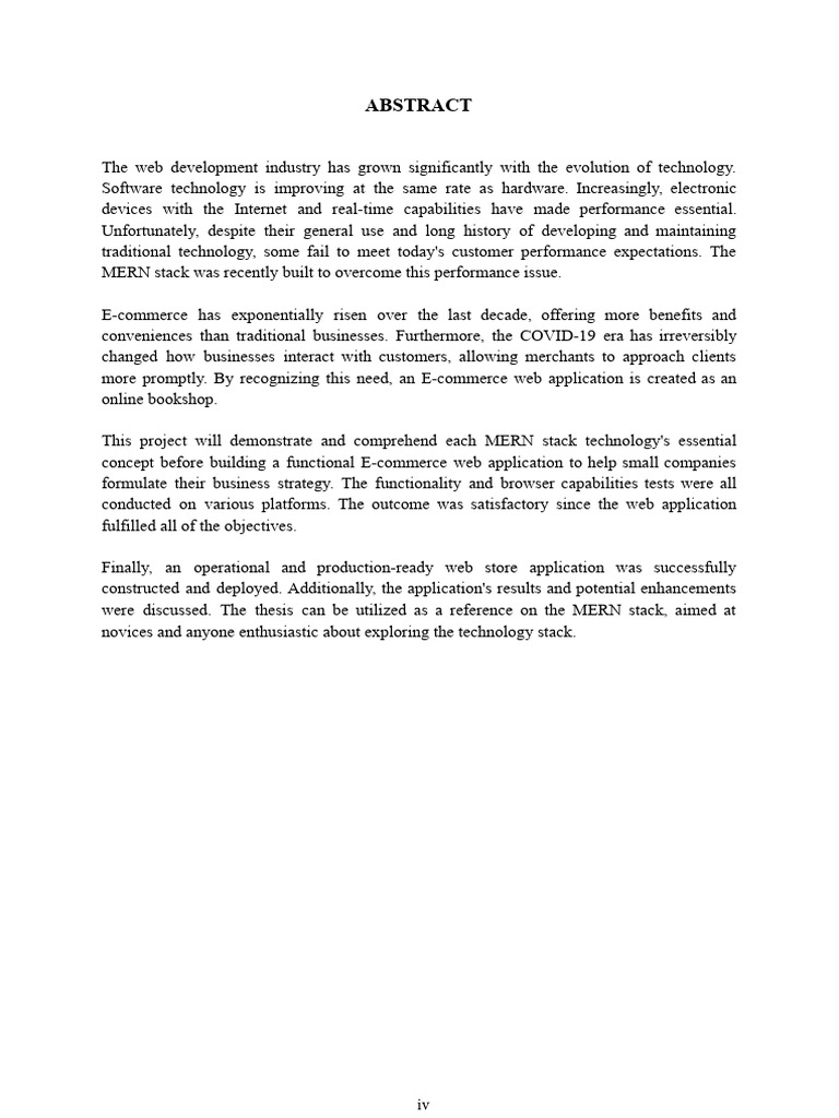 E Commerce Website Using Mern Stack | PDF | Document Object Model | Databases