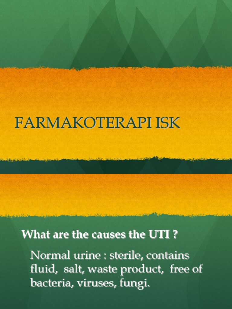 Farmakoterapi ISK | PDF