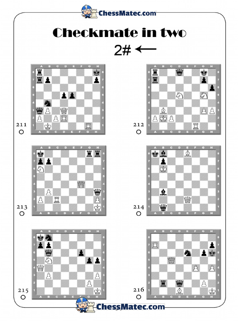 Checkmate in 2 - Tactics2 | PDF