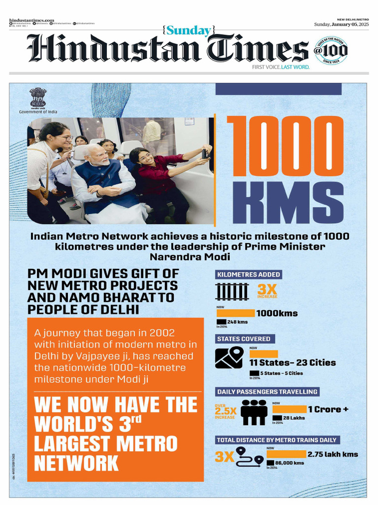 HT Delhi 05.01.2025 Uninterrupted | PDF