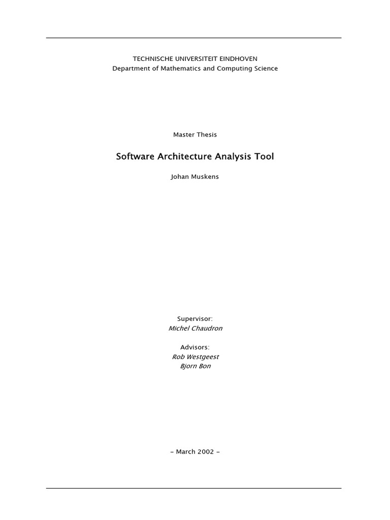 Software Architecture Analysis | PDF | Software Architecture | Use Case