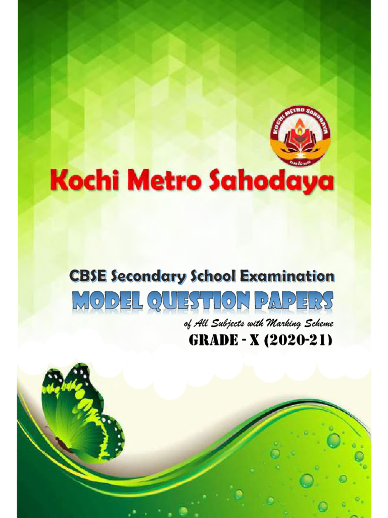 Cbse Model QP Class X-Kms | PDF
