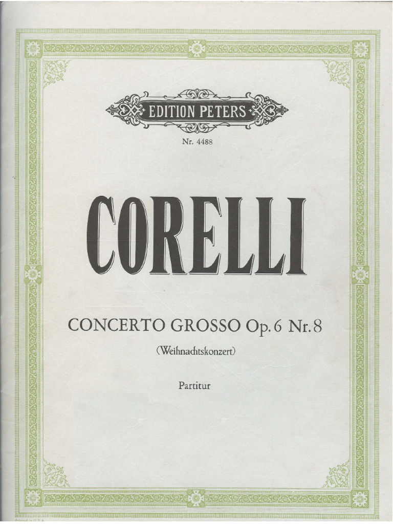 Corelli Score | PDF