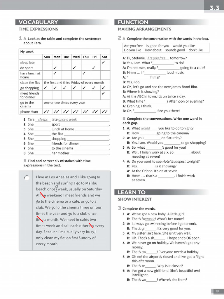 Speakout Elementary Workbook-19 | PDF