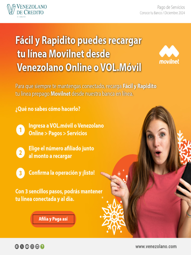 Recarga Facil y Rapido Tu Linea Movilnet | PDF