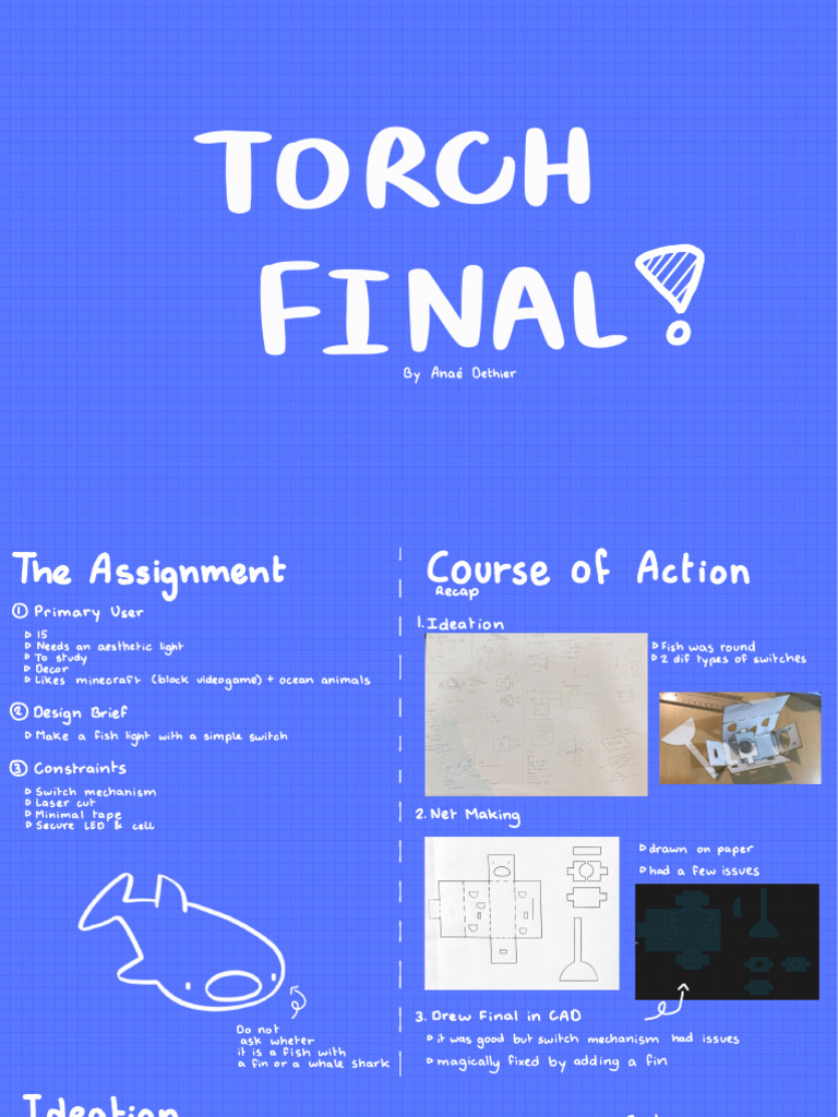 Design Tech, Mini Torch Project | PDF | Fish | Sharks