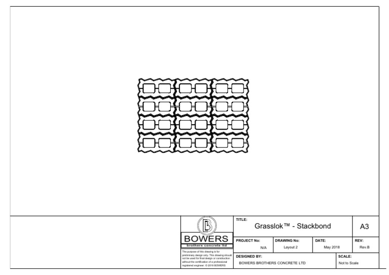 Grasslok Stackbond Layout | PDF