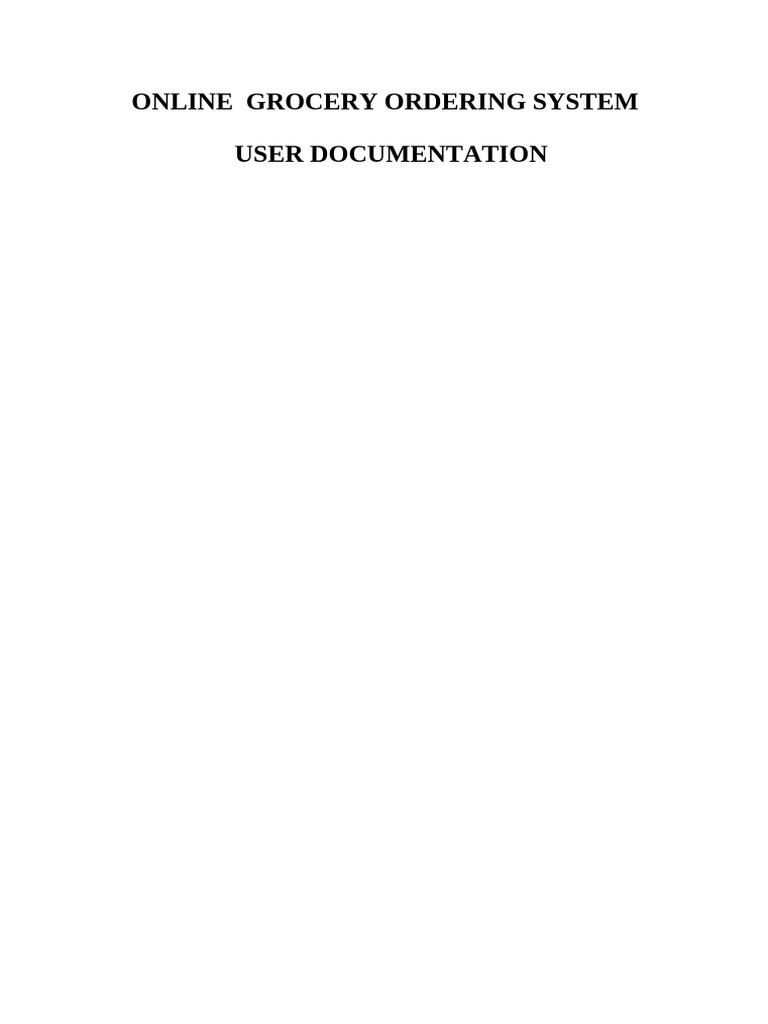 Online Grocery Ordering Guide | PDF | Login | Password