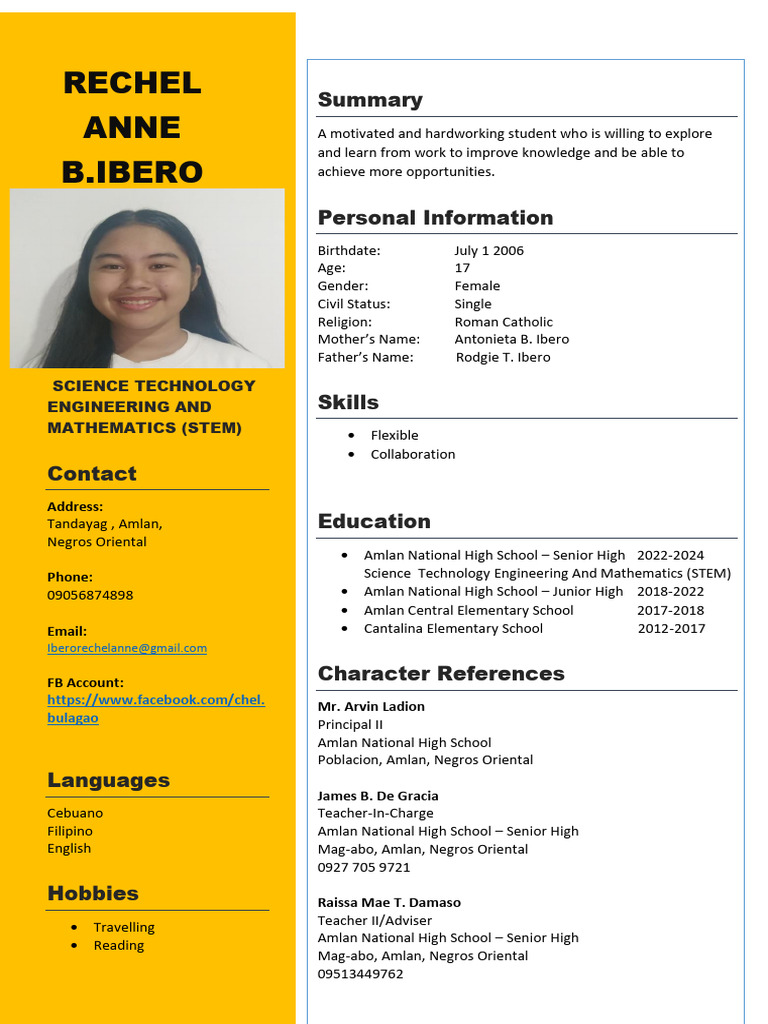 Curriculum Vitae (1)Resume 3 | PDF