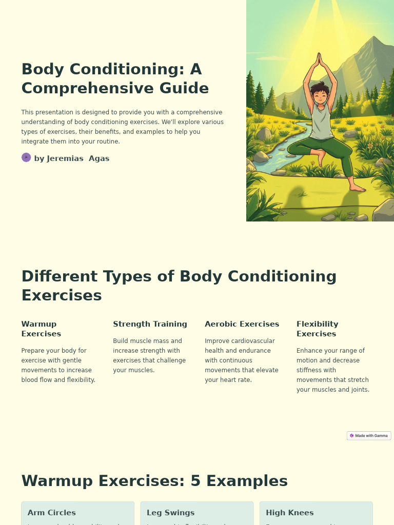 Body Conditioning A Comprehensive Guide | PDF | Strength Training ...