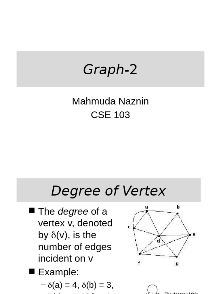 Graph_Lecture2 | PDF | Graph Theory | Mathematical Relations Graph_Lecture2 | PDF | Graph Theory | Mathematical Relations