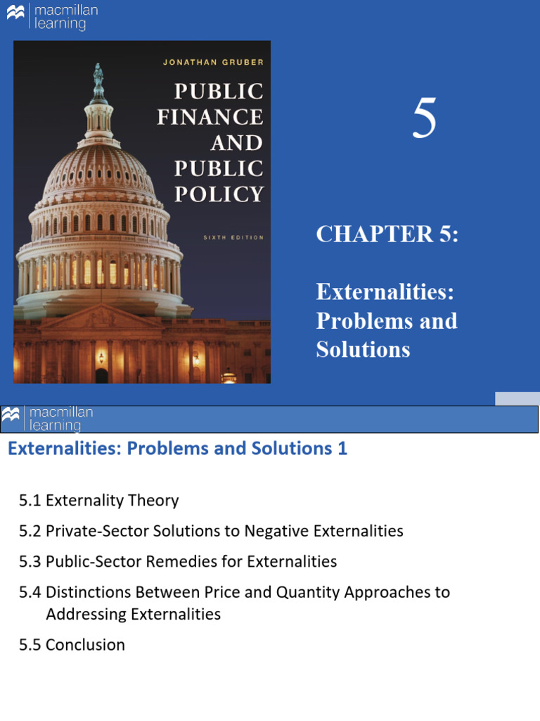 Gruber 6e Lecture Slides Ch05 | PDF | Externality | Taxes