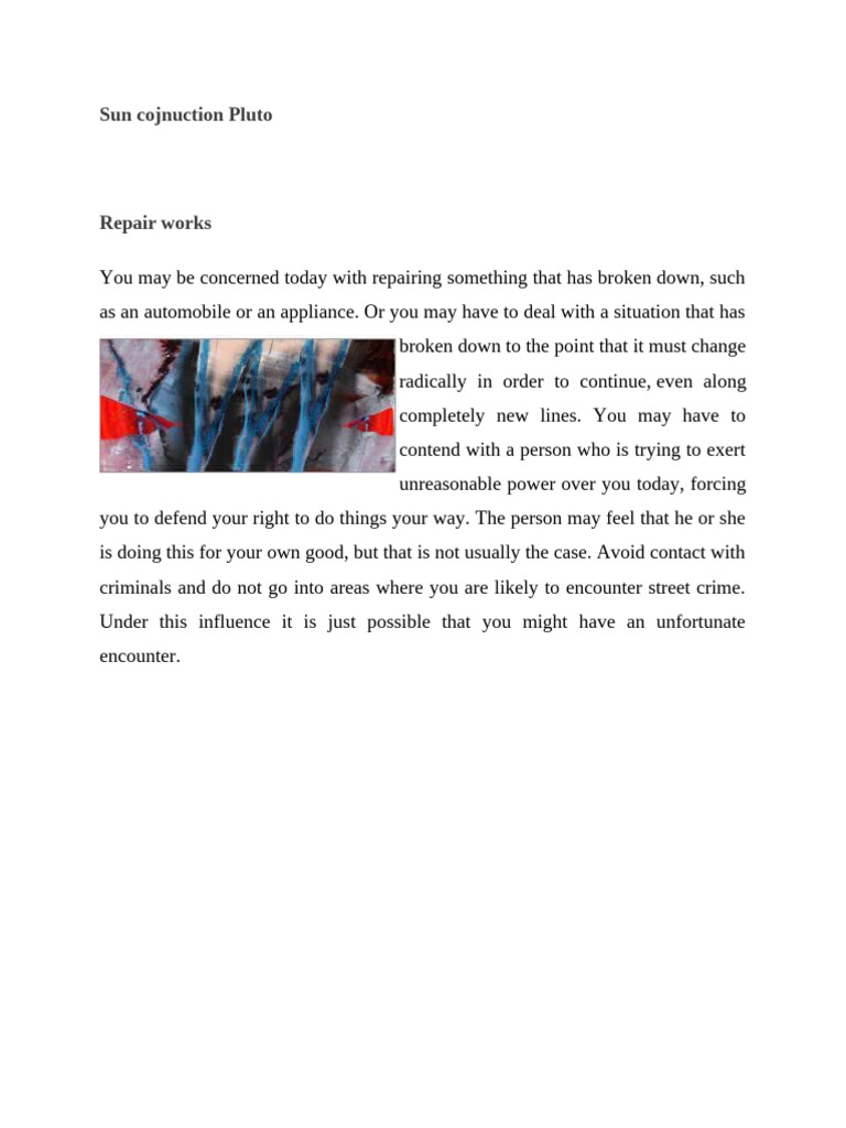Sun Conjuction Pluto Pdf