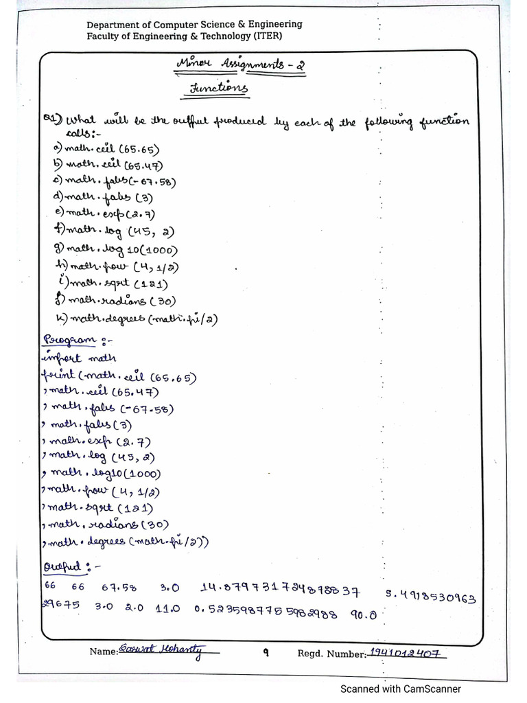 PIP Minor Assignment - 2 [Saswat Mohanty_ 1941012407_ CSE-D] | PDF