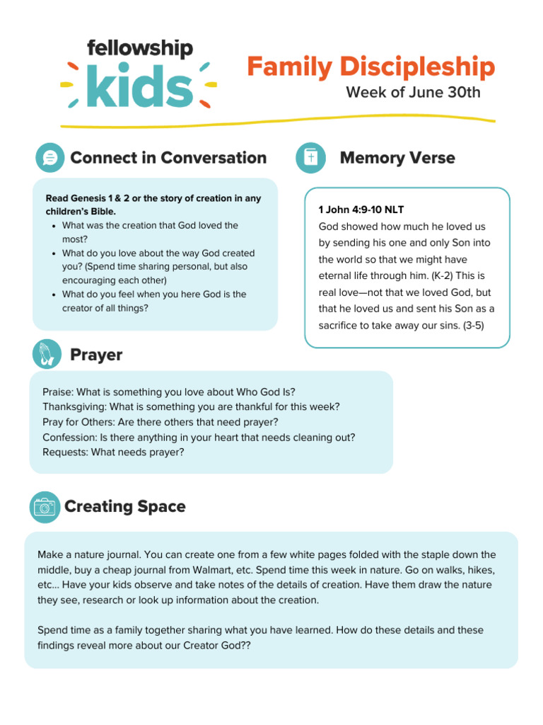 Family Conversations on Creation and Faith | PDF