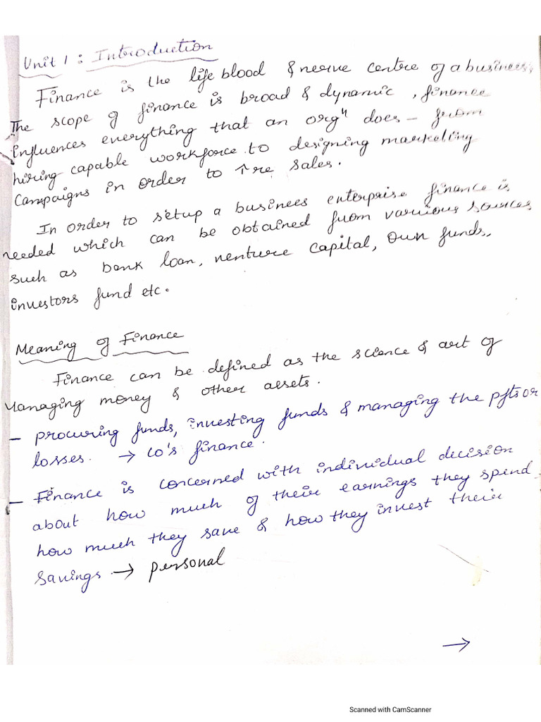 FM Unit 1 Part 1 | PDF