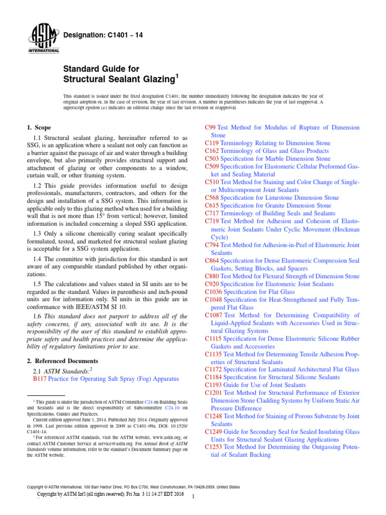 Astm C 1401 | PDF | Materials | Building Engineering