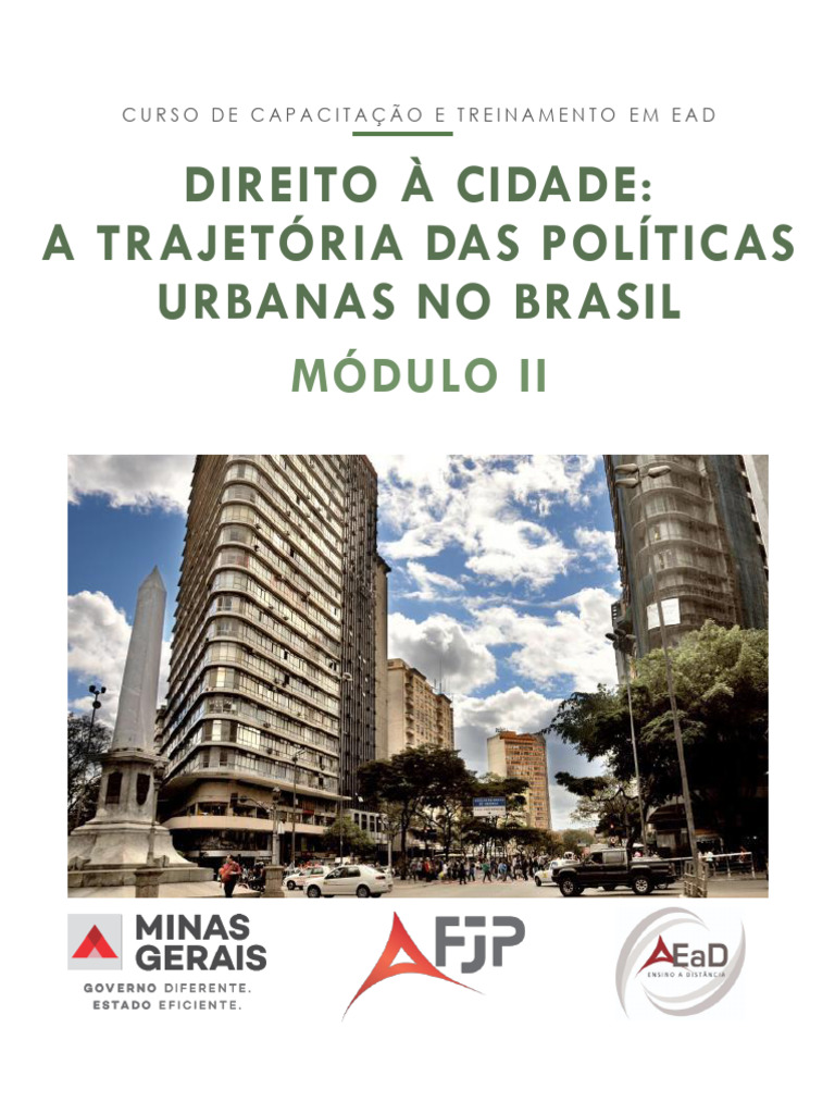 Direito A Cidade - Módulo II | PDF | Planejamento urbano