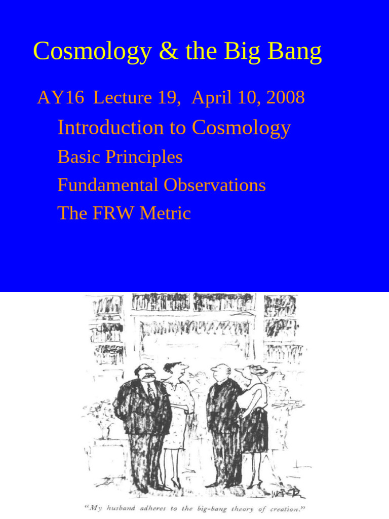 Understanding Cosmology and the Big Bang | PDF | Universe | Galaxy