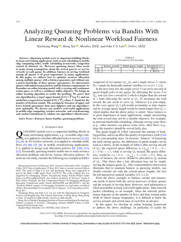 TMC_Analyzing_Queueing | PDF | Scheduling (Computing) | Mathematics