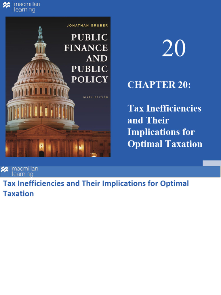 gruber_6e_lecture_slides_ch20 | PDF | Taxes | Public Finance