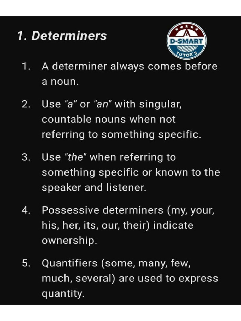 10 BASIC RULES OF PART OF SPEECH ? | PDF